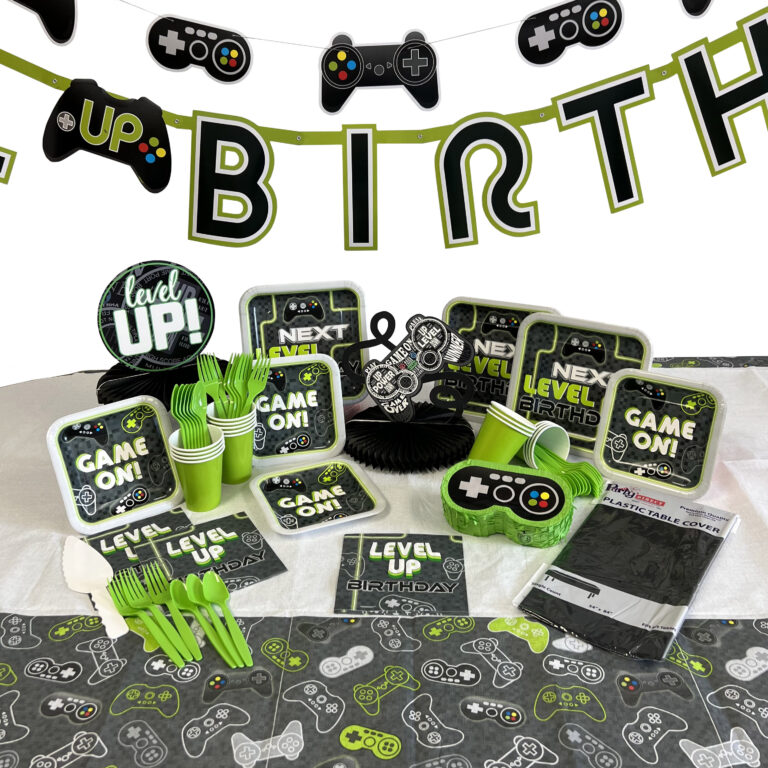 Level Up Birthday Party Tableware - Party Direct