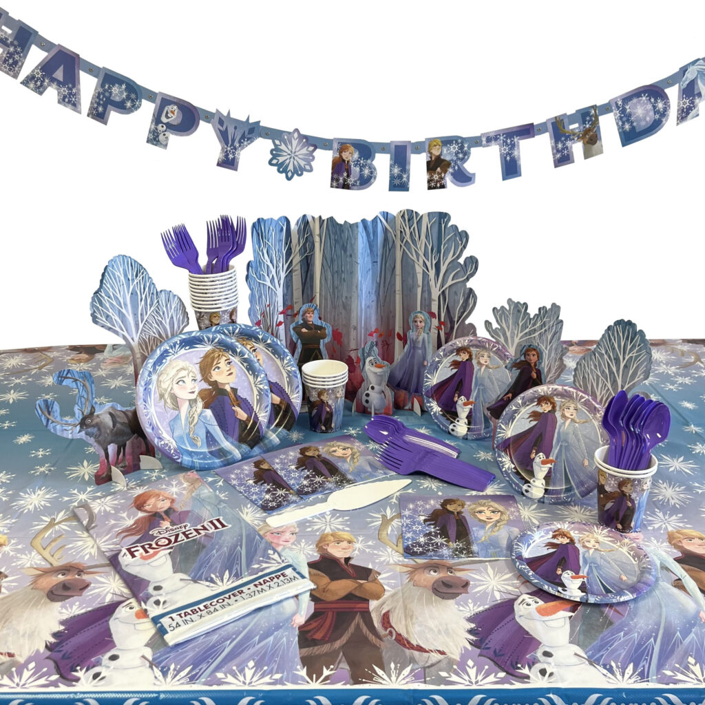 Frozen 2 Birthday Party Deluxe Kit for 8 or 16 Guests - Party Direct