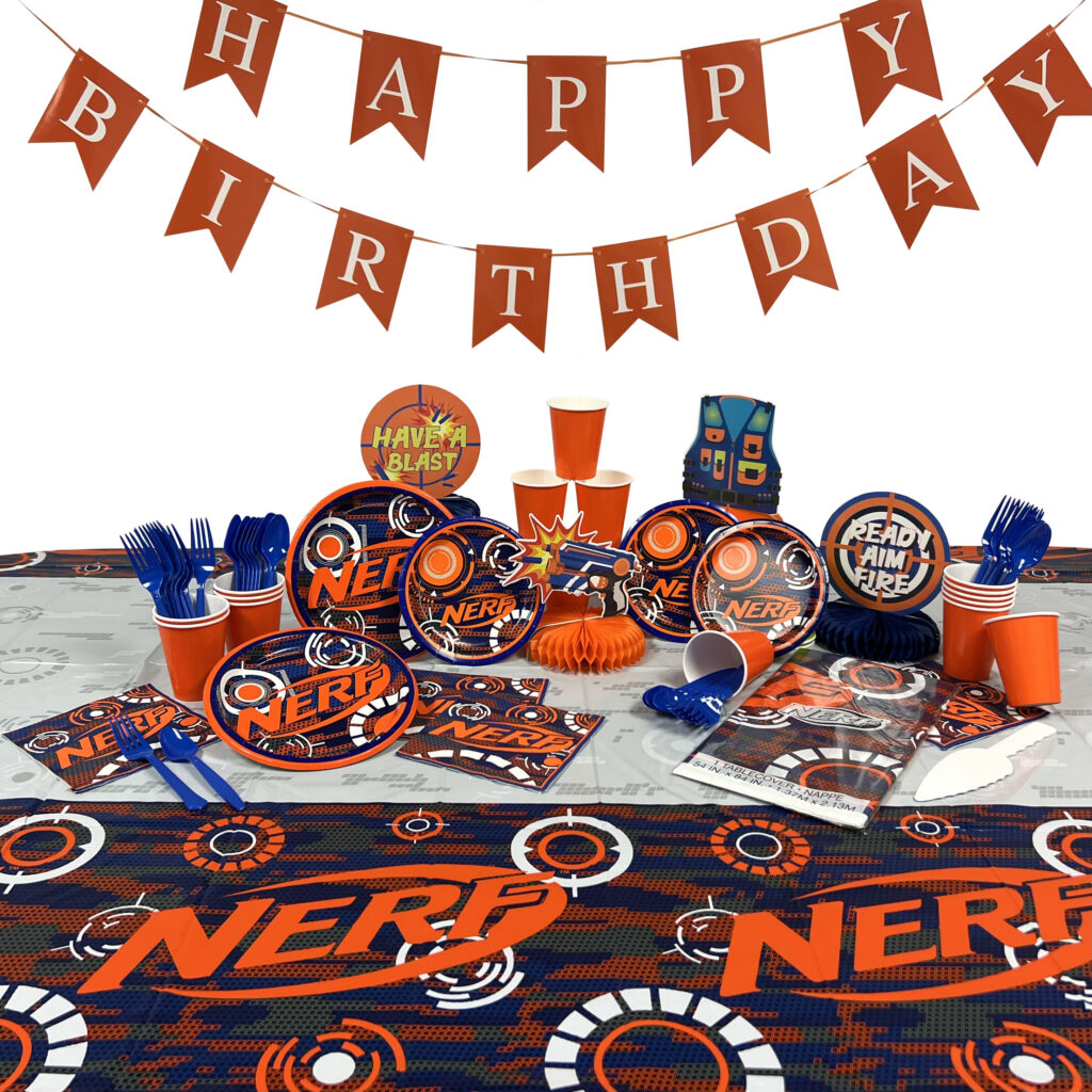 Nerf Birthday Party Deluxe Kit for 8 or 16 Guests - Party Direct