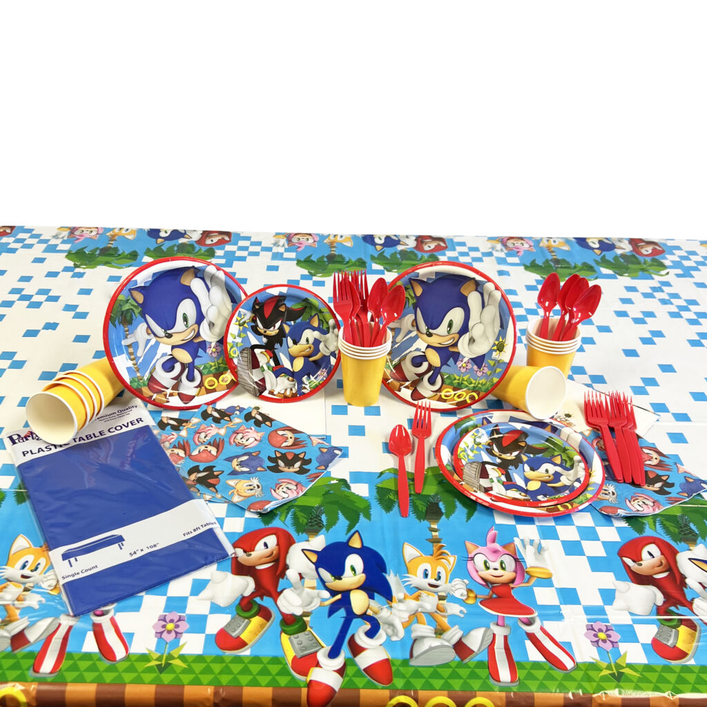 Sonic The Hedgehog Party Kit for 8 or 16 Guests - Party Direct