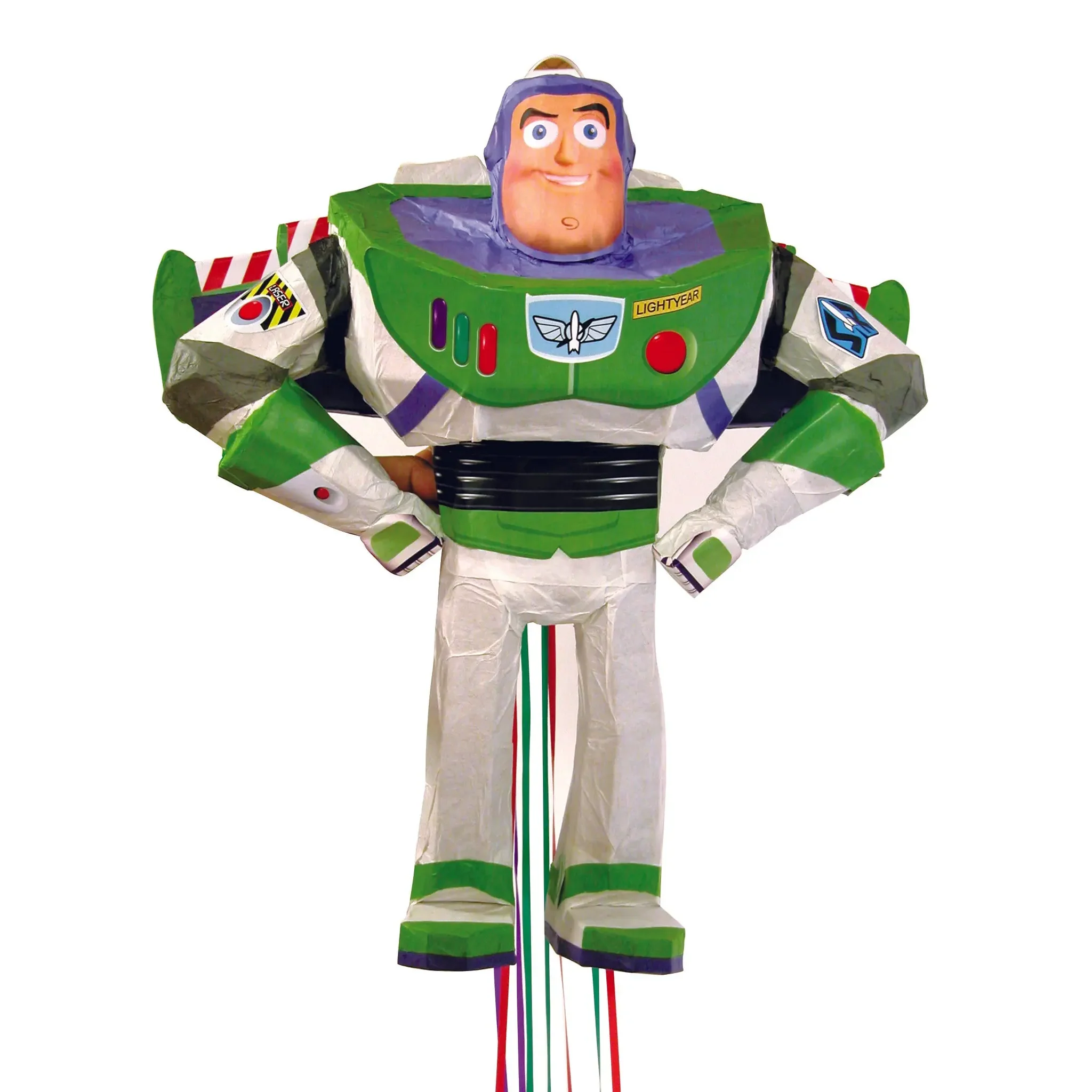 "Toy Story, Buzz Lightyear", 3D Pull-String Pinata - 1 Pinata or 4 ...