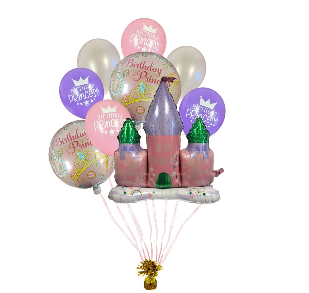 Disney Princess Castle 33" Foil Mylar Balloon - 1 Balloon or 4 Balloons ...
