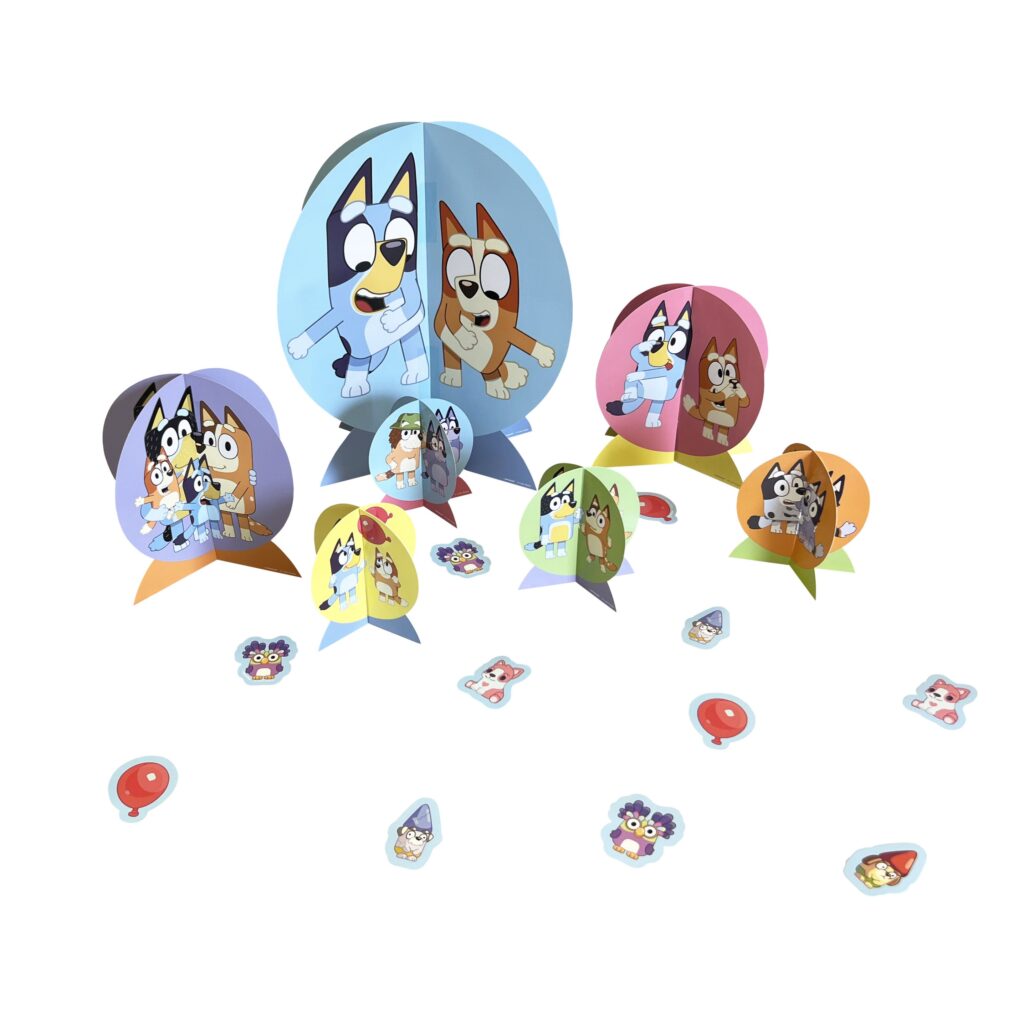 Bluey Centerpiece - 9 Piece Centerpiece - Party Direct