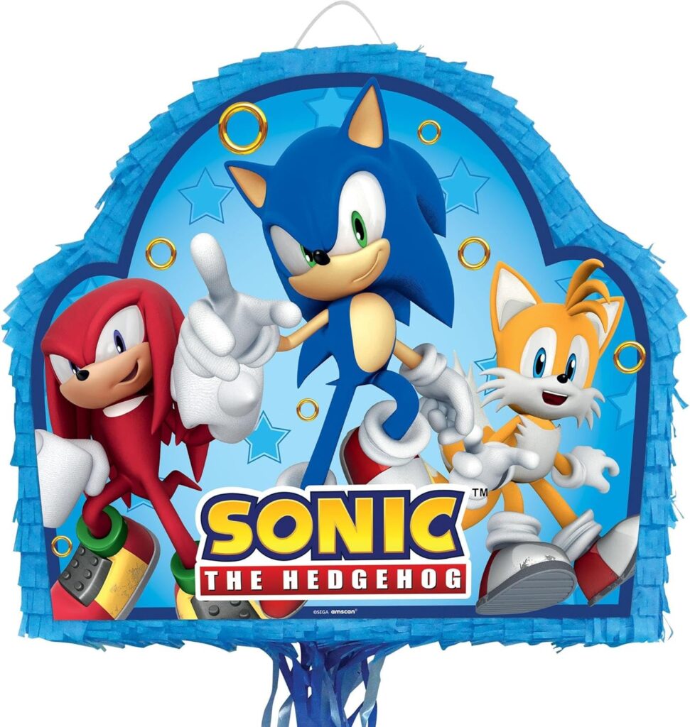BACK IN STOCK SOON..."Sonic the Hedgehog" Pull-String, Pinata - 1 Pinata - Party Direct