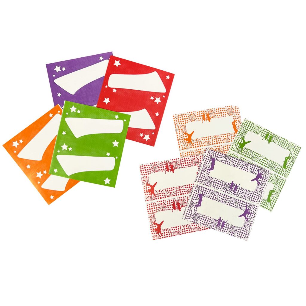 Color Coded Name Tags - 1,000/Box - Party Direct