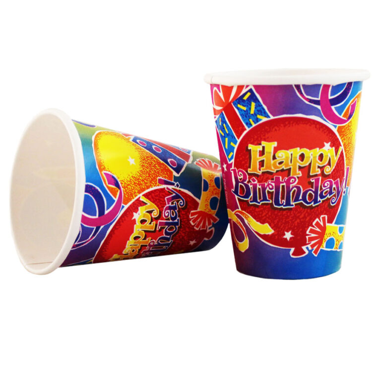 Birthday Fun 9oz Cups - 50 Cups - Party Direct