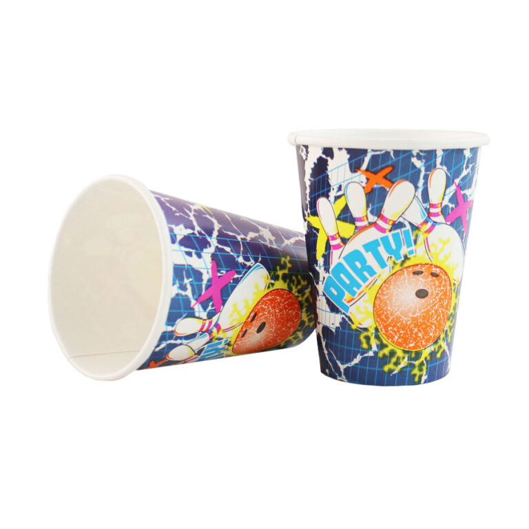 Cosmic Glow Bowling 7" Cake Plate - 50/Pack or 1,000/Case - Party Direct