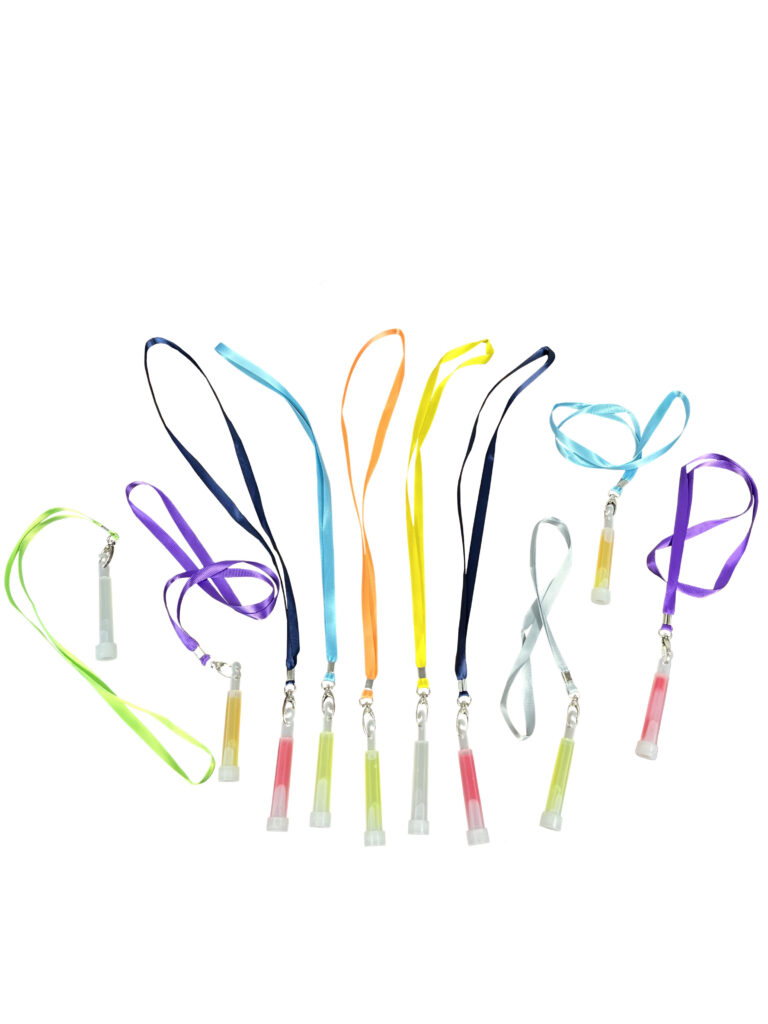 Lanyard With 4" Glow Stick, Assorted Colors - 1 Each - Party Direct