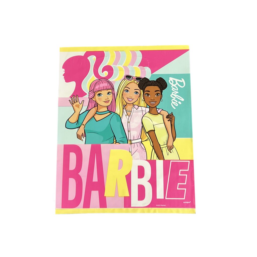 Barbie Unfilled Plastic Goody Bag - 8 Bags - Party Direct