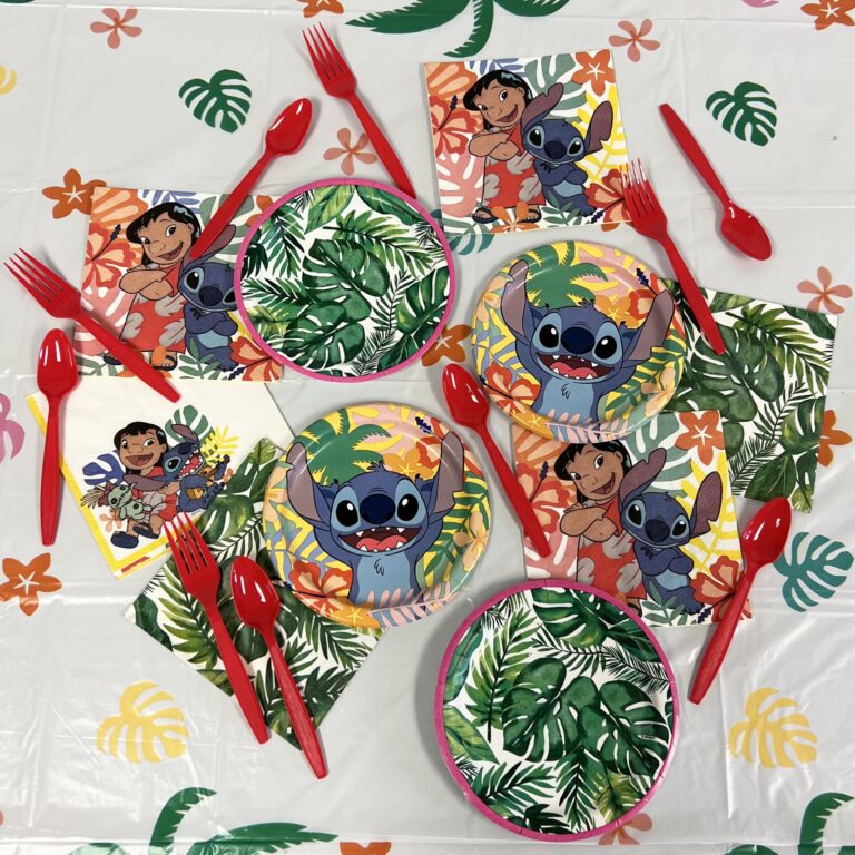 Stitch 7" Plates - 8 Plates/Pack or 48 Plates/Unit - Party Direct