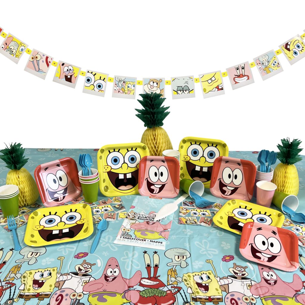 SpongeBob Party Supplies - Tableware Kits | Party Direct