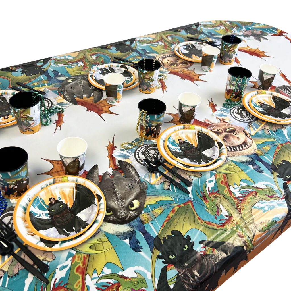 How to Train Your Dragon Table Cover - 1 Table Cover/Pack or 12 Table ...